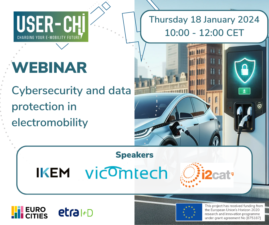 USER-CHI Ethics webinar - Cybersecurity and data protection in electromobility | USER-CHI